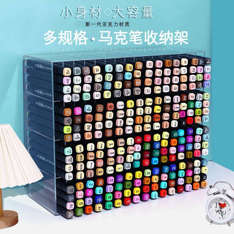 Mark Pen Holder Storage Desktop Flat Insert Acrylic Stationery Color ...