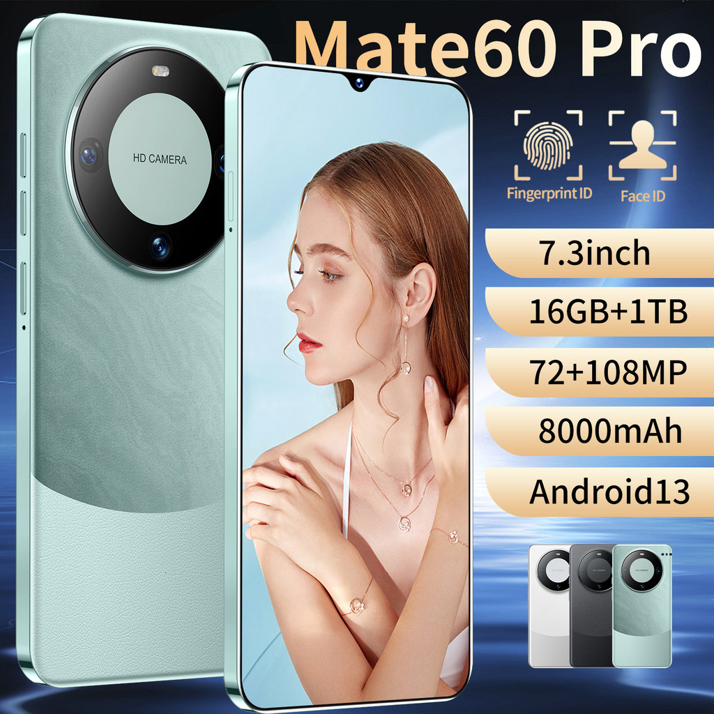 Mate60Pro 5G 16GB+1TB Android smartphone Face recognition fingerprint unlocking | Shopee Philippines