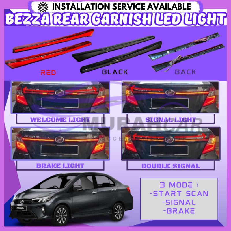 Taillamp Brake Signal Led Perodua Bezza 2020-2024 Rear Garnish Running ...