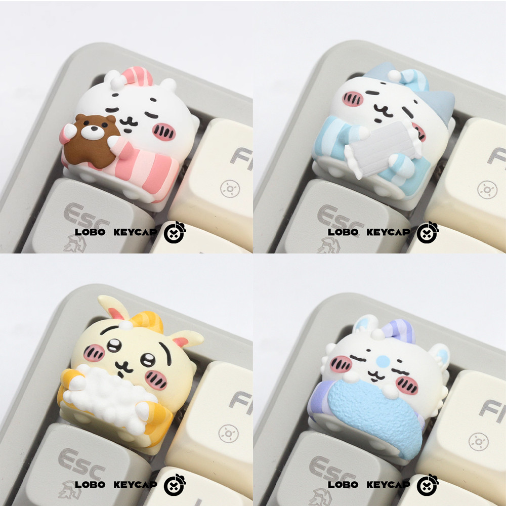Chiikawa Keycap Cute Cartoon 3D Creative Cute MX Switch Mechanical ...