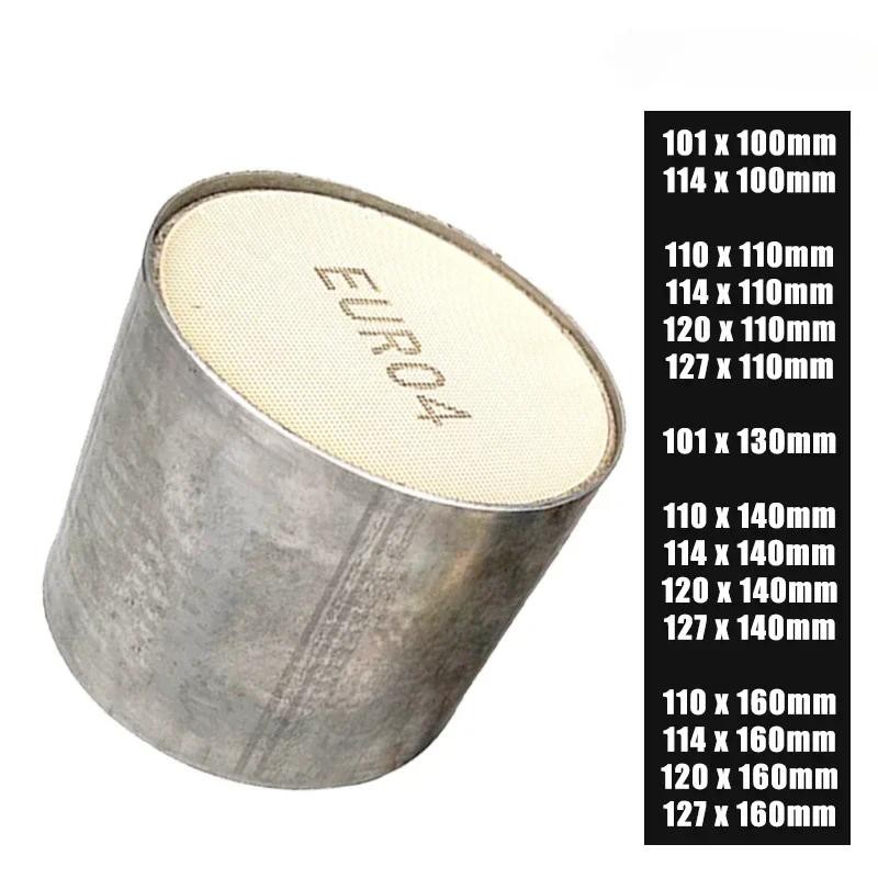 Universal 400 cpsi Euro 4 Three Way Round Catalytic Converter with ...