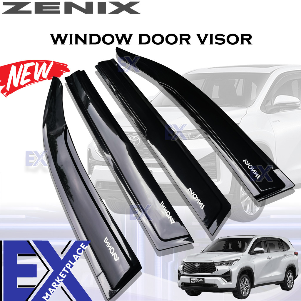 Toyota Innova Zenix 2023 to 2025 Window Door Rain Visor OEM / INJECTION ...