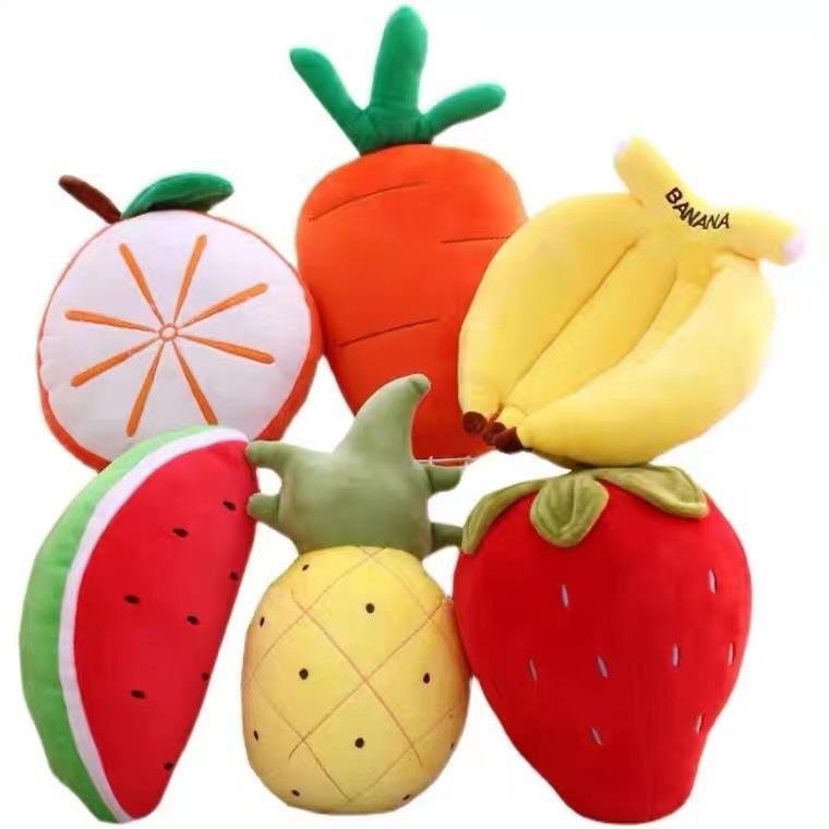 Creative fruit stuffed plush toys cute fruit and vegetable dolls ...
