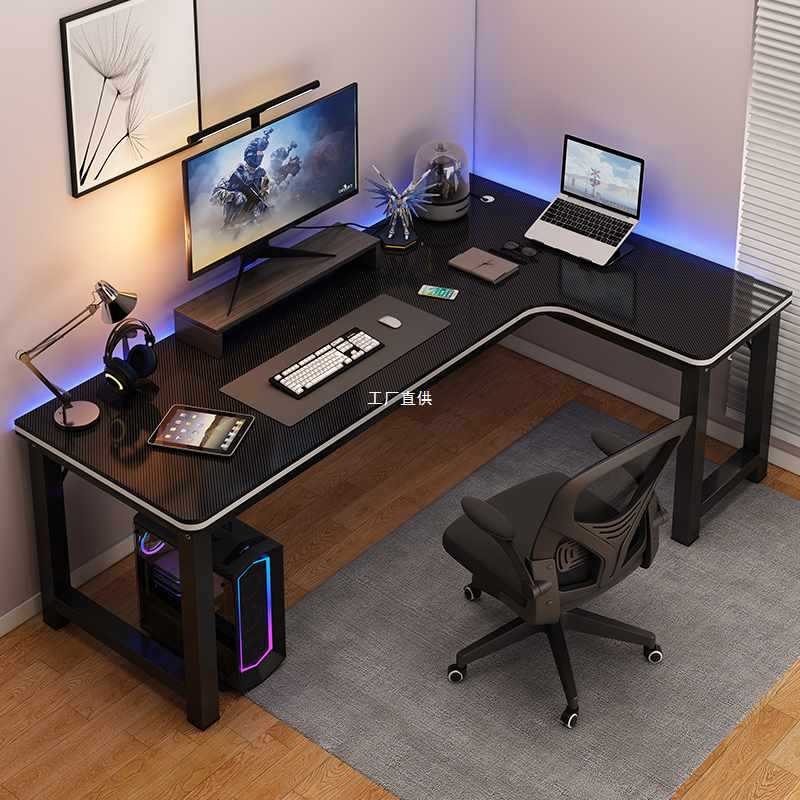 Corner Computer Desk Desktop Home Game Tables Double Desk Corner Table ...