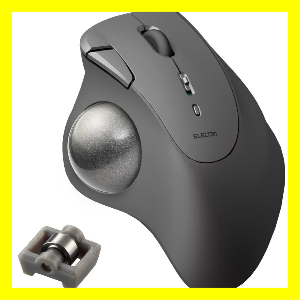 ELECOM Wireless Trackball Mouse Bluetooth IST Bearing Support Thumb Operation 36mm Ball 5 ...