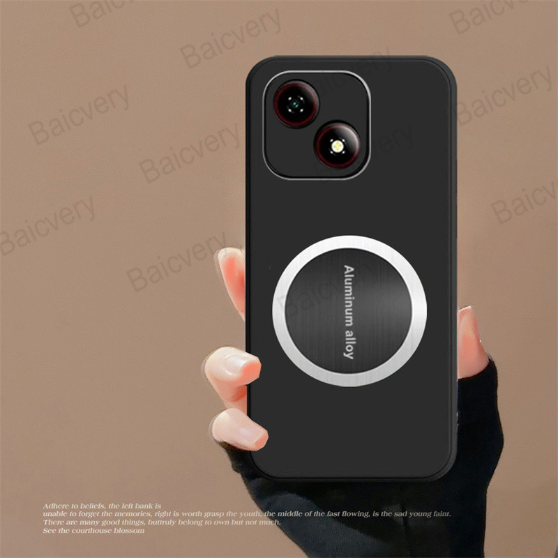 For ZTE Blade A35e Z2466 Black Matte Soft TPU Protective Cover With ...