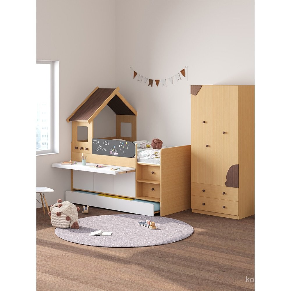 Anlantu Multifunctional Semi-High Bed Small Apartment Storage Children ...