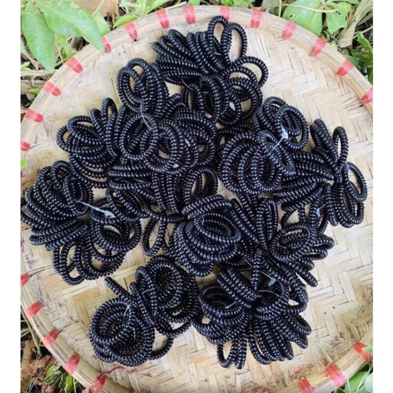 XO Set of 10 baby spring hair ties - spring twisted plastic hair ties ...