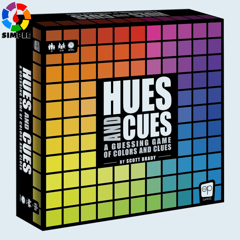 USAOPOLY Fuse & Cue HUES and CUES Vibrant Color Match Game for Family ...