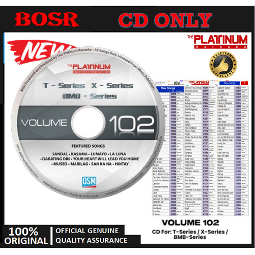 Platinum CD Volume 102 (T-Series /x-Series /bmb-Series ) UPDATED 2025 ...