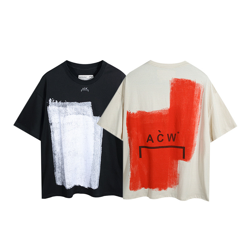 Men Women Same Style Summer ACW One Side Cold Wall Graffiti Square ...