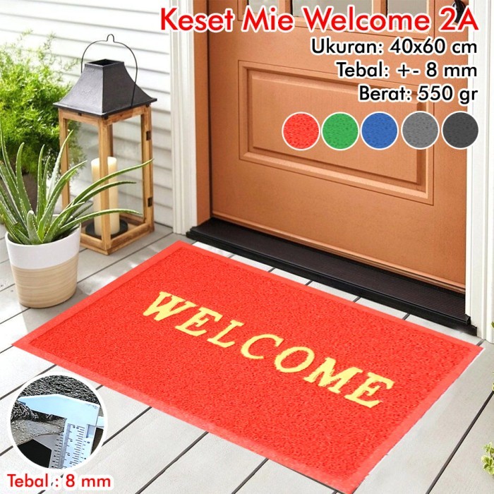 RST - Doormat Welcome Rubber 2A - Size 40cmx60cm | Shopee Philippines