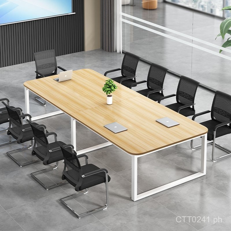Modern Minimalist Large Table Set Conference Room Rectangular Long ...