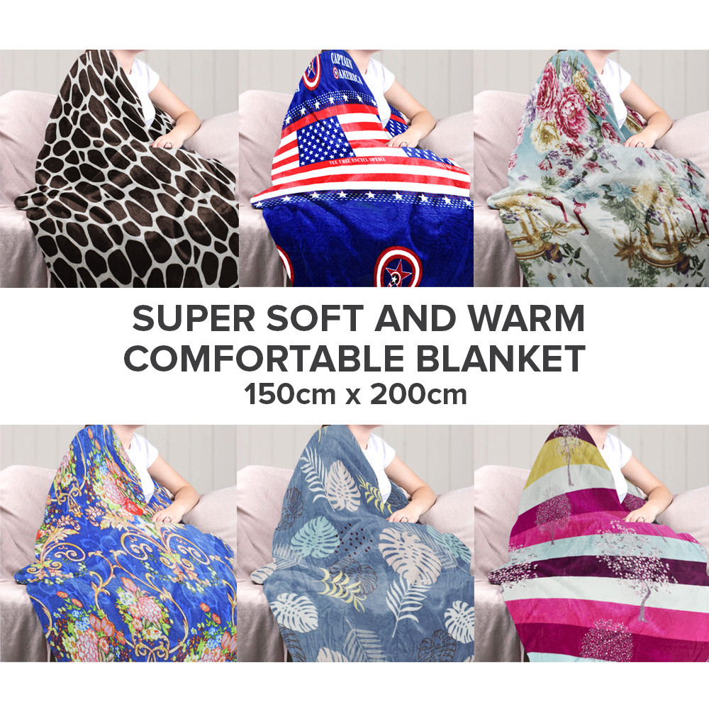 Super Soft Fleece Woolen Blanket – Ultra-Warm & Cozy | Assorted Designs ...