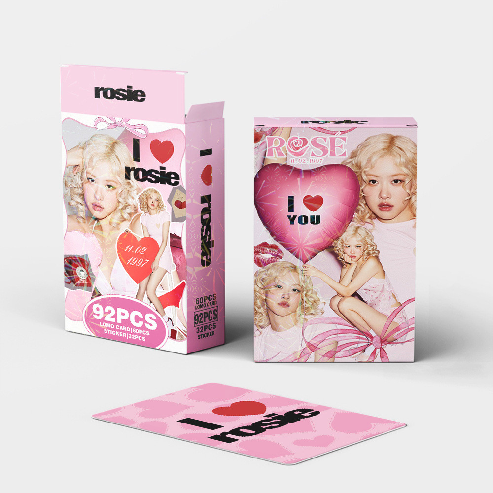 92pcs BP ROSE ROSIE Album Lomo Cards JISOO AMORTAGE Lisa ALTER EGO ...