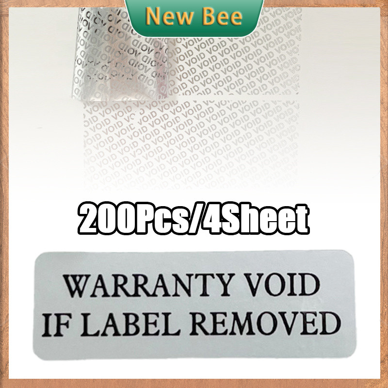 200Pcs Warranty Void If Label Removed Label Sticker Warranty Protection ...