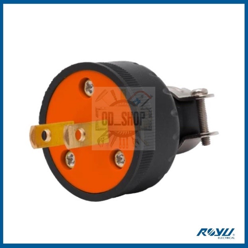 Royu regular plug rubber plug 10A 250V. heavy-duty 15A 250V | Shopee ...