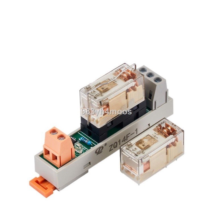 COD/ ☎Small intermediate relay 24v DC miniature thin electromagnetic 5/ ...