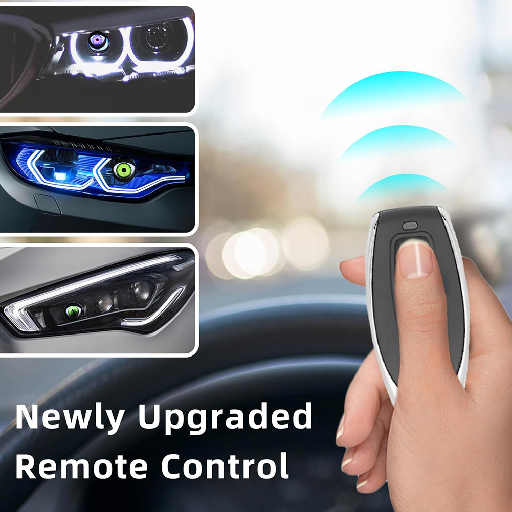 LED Car Dynamic Devil Eyes Lights Universal Dynamic Car Headlights ...