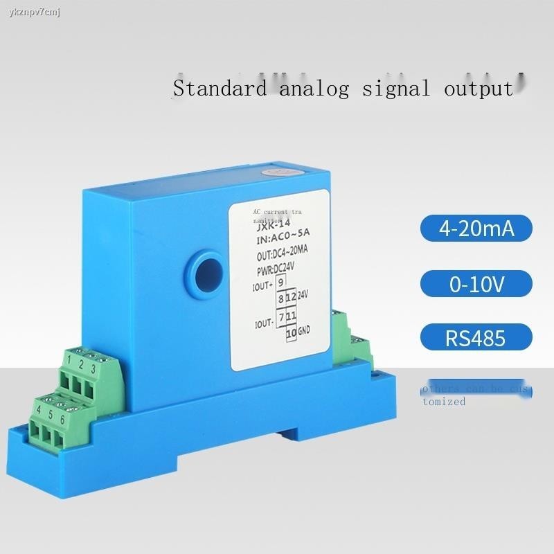 AC current transmitter module output 4-20mA three-phase perforated Hall ...