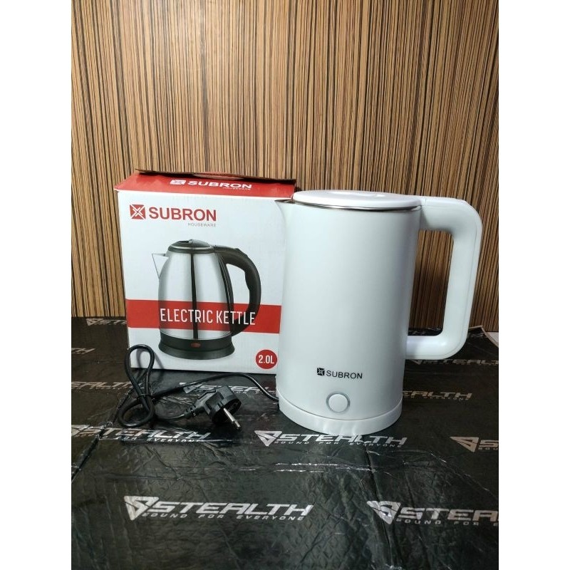 PUTIH Subron White Electric Kettle 2 ltr / Water Boiler Kettle / Water ...