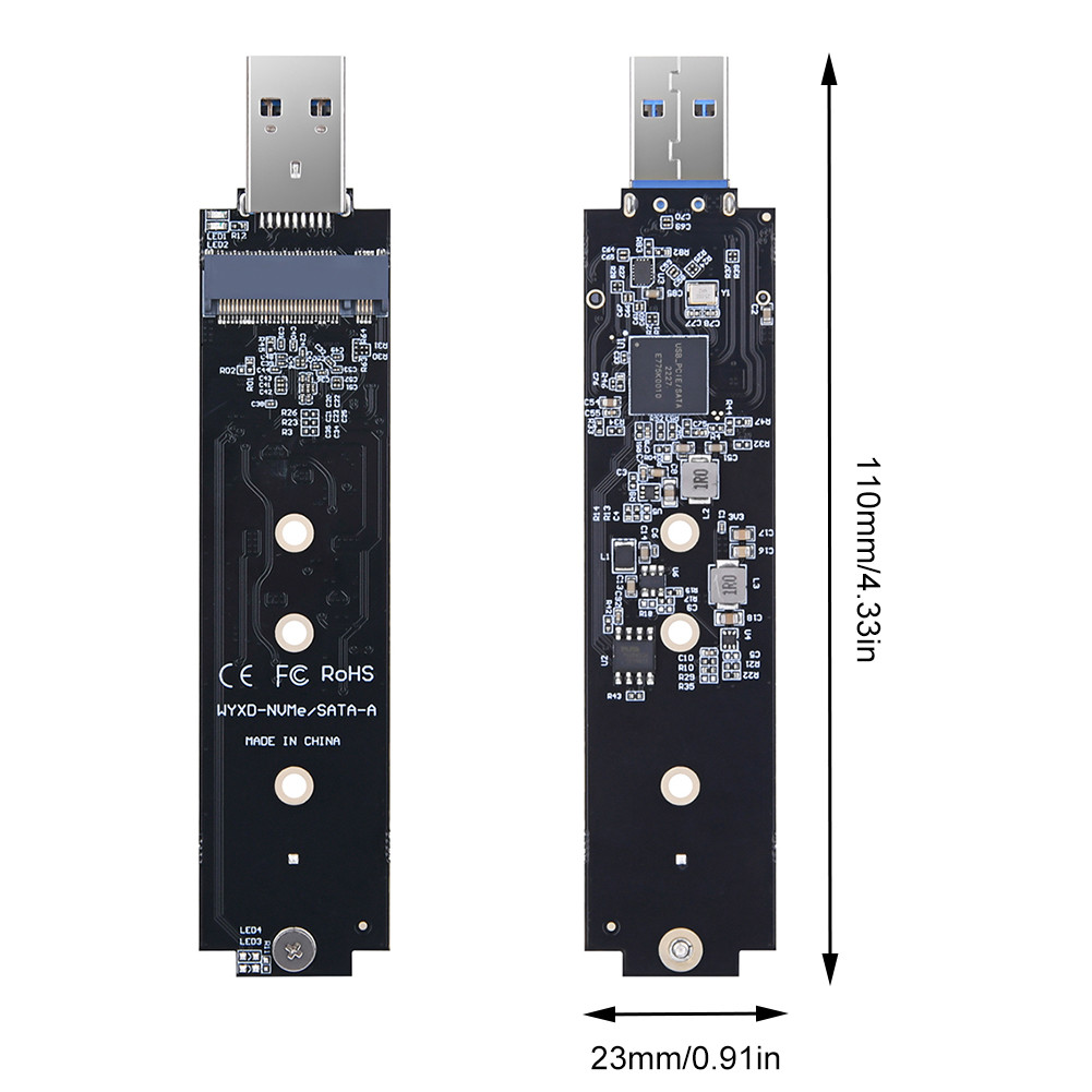 SSD Adapter M.2 SSD SATA/NVMe To USB 3.1 Adapter for 970 960 Series ...