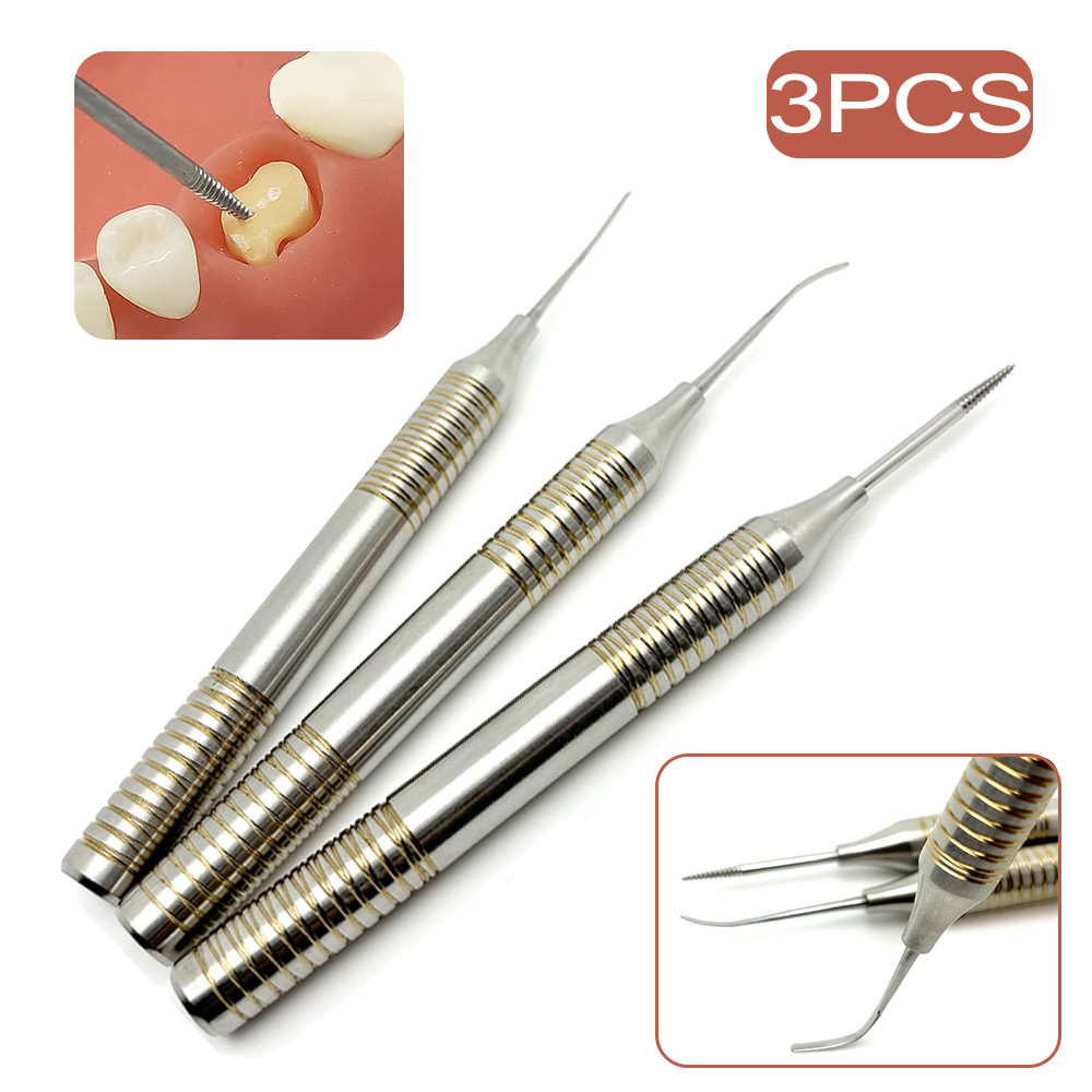 Kit 3Pcs Dental Flex Periotome Power Tooth Extraction Titanium Tip ...