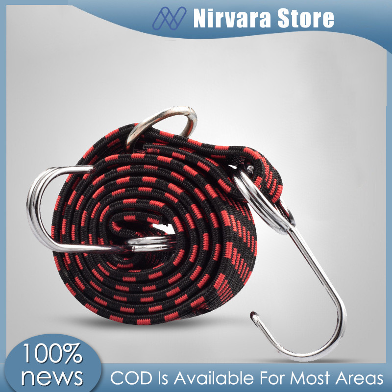 1m/2mx3cm Baggage Binding Cord Adjustable Elastic Luggage Rope With ...