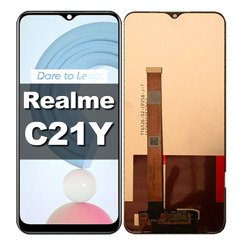 Lcd Realme C21Y Original TOUCHSCREEN Fullset Crown Compatible For Glass ...