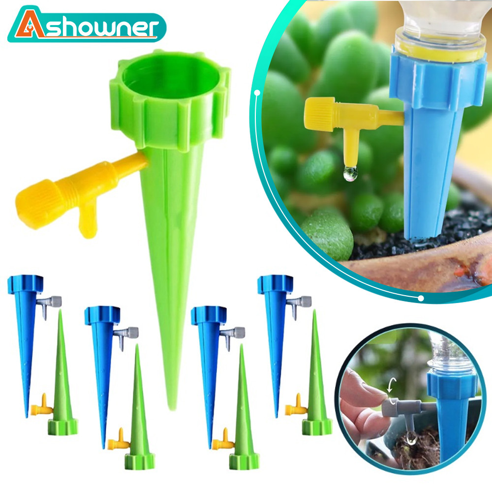 PP+6/2pcs Self-Watering Kits Automatic Drip Irrigation Adjustable ...