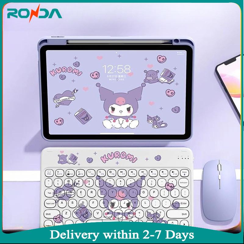 Sanrio Kuromi Cartoon Wireless Bluetooth Keyboard And Mouse Set For ...