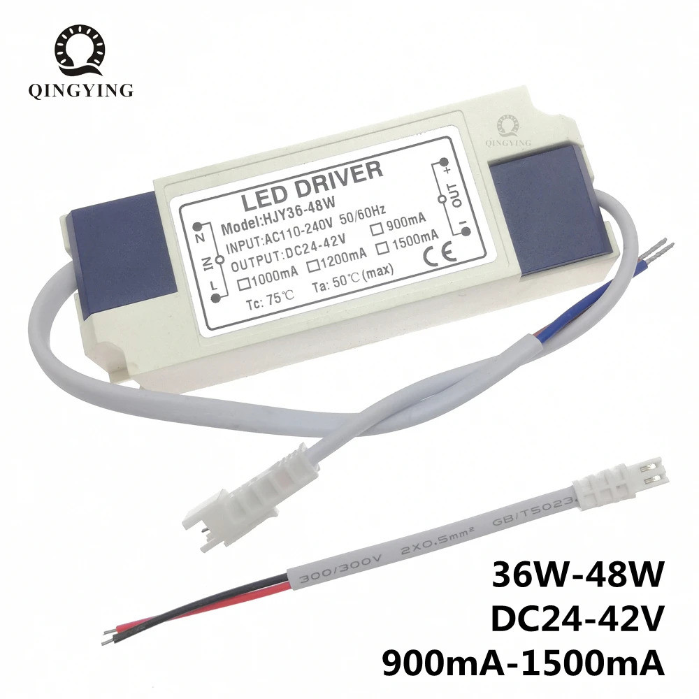 110V 220V 36W 40W 45W 48W LED Driver DC24-42V 900mA 1000mA 1200mA ...