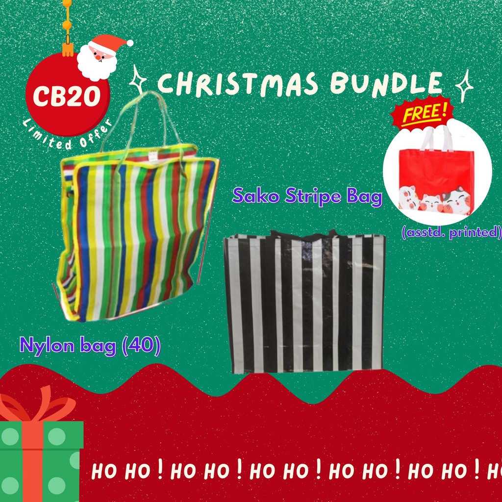 Ecobag WH Christmas Bundle Sako Bags CB20 | Shopee Philippines