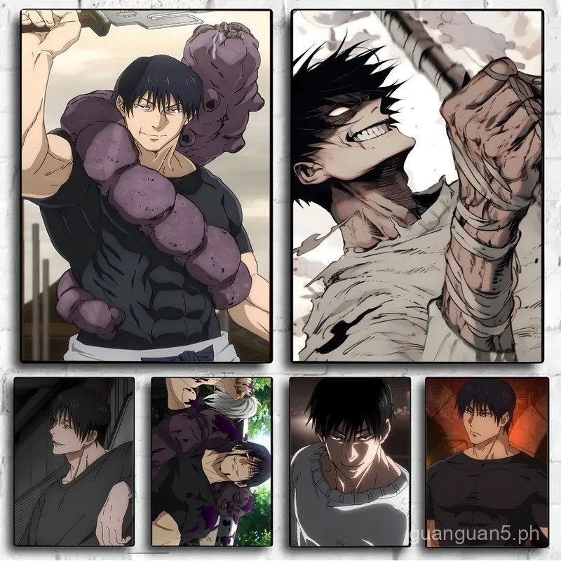 Jujutsu Kaisen Fushiguro Toji Poster No Framed Kraft Club Bar Paper ...