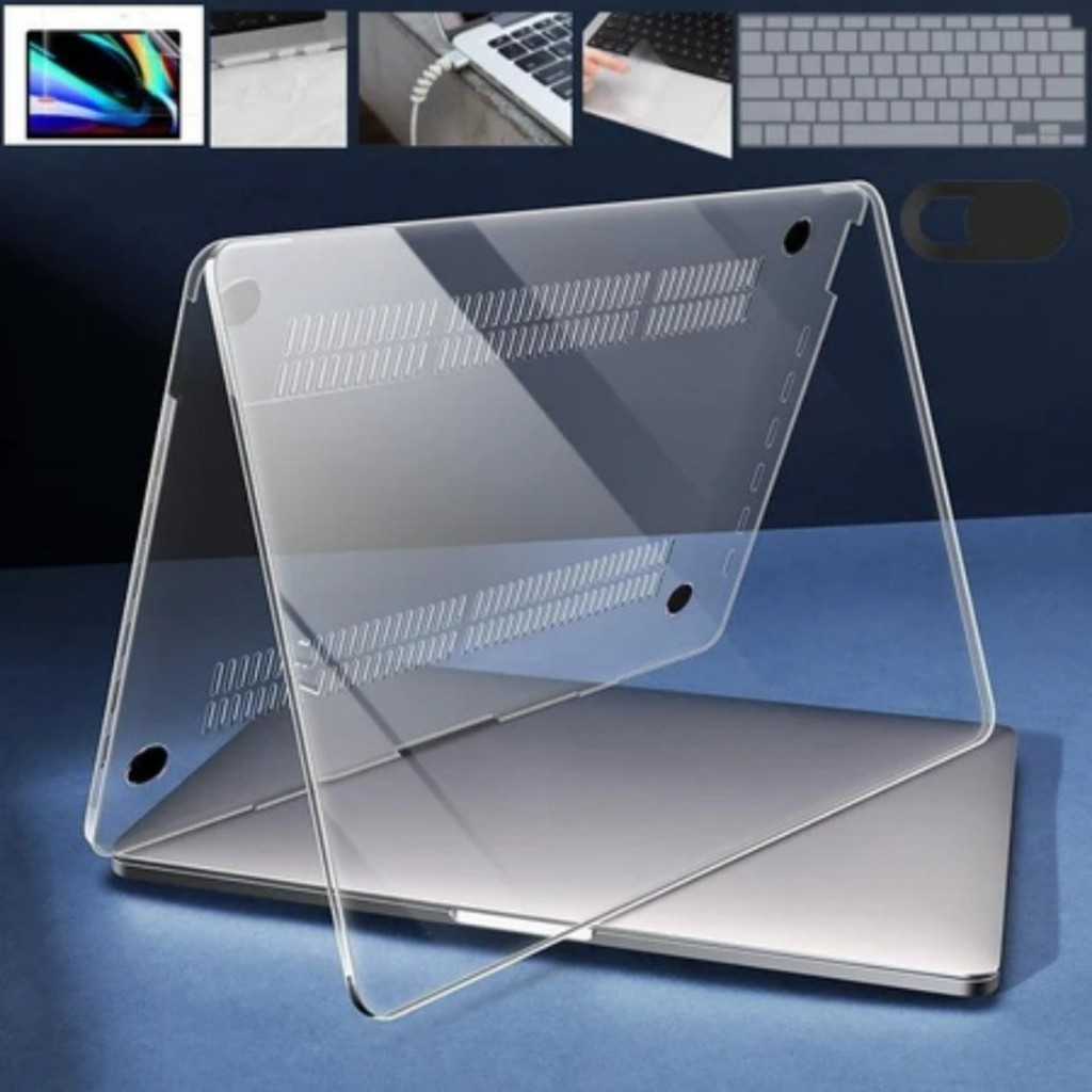 Hard Clear Case for MacBook M1/M2 MacBook A3113 Air 13 15 A3114 A2941 ...
