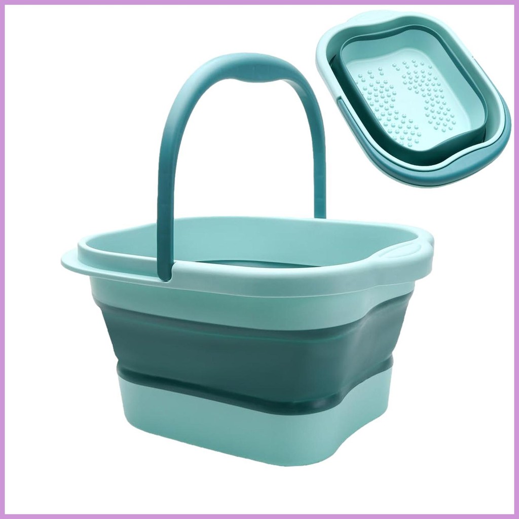 Foot Soaking Bucket Foldable Foot Bath Basin 15l Pedicure Foot Bucket ...