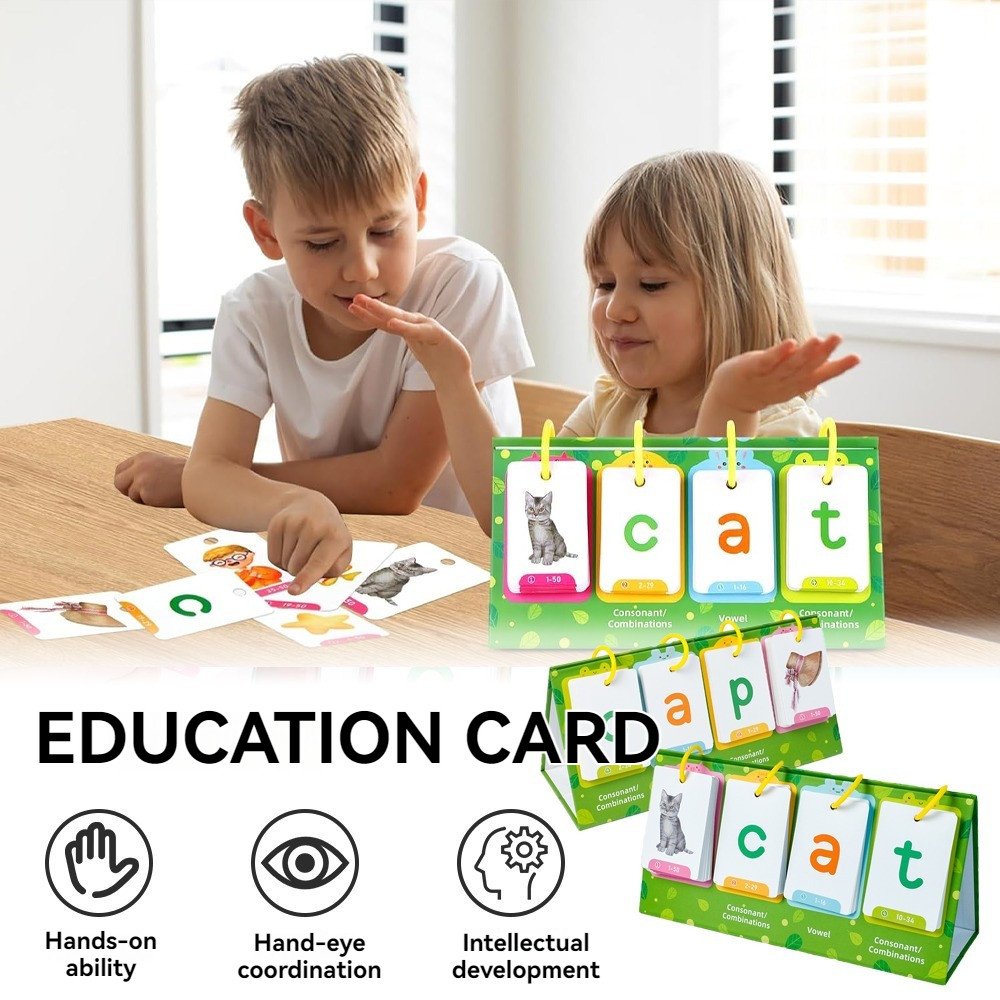 Phonics English Flash Card CVC Words Vocabulary Desk Calendar ...