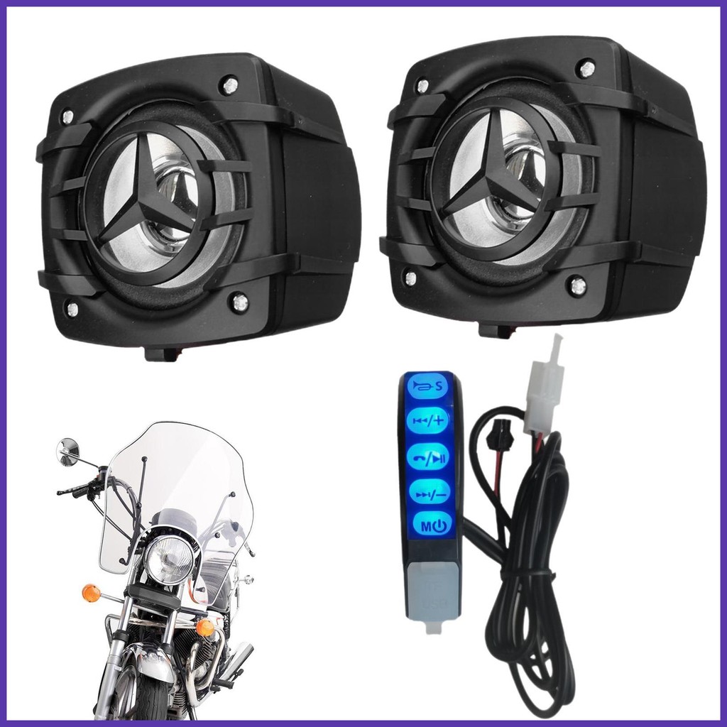 Motorcycle Wireless Speakers Portable Motorcycle Stereo System Wireless ...