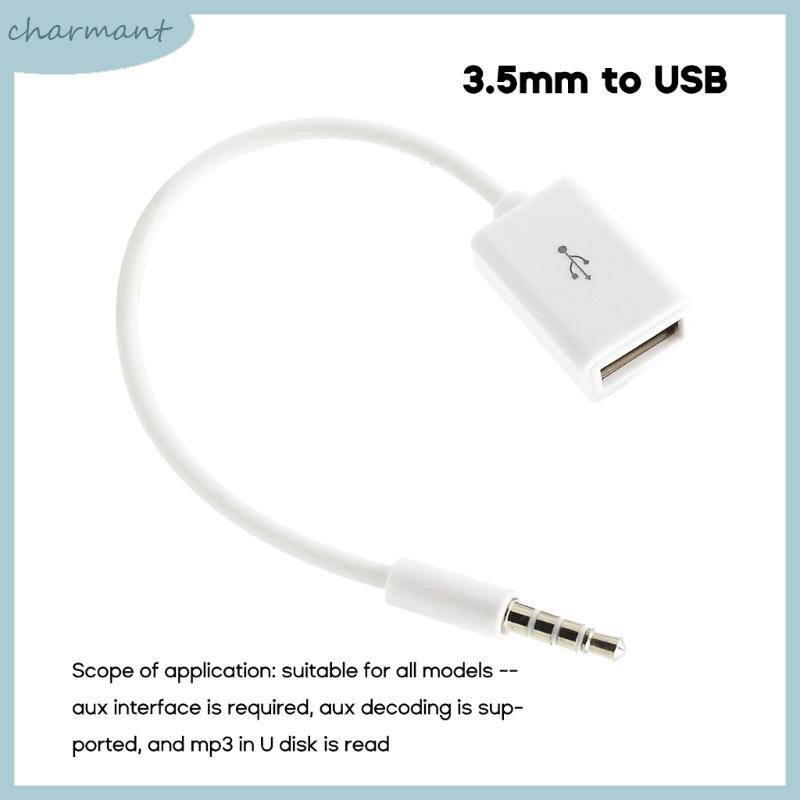 char 3 5mm 1 8 inch AUX Plug Male to USB 2 0 Female OTG Adapter ...