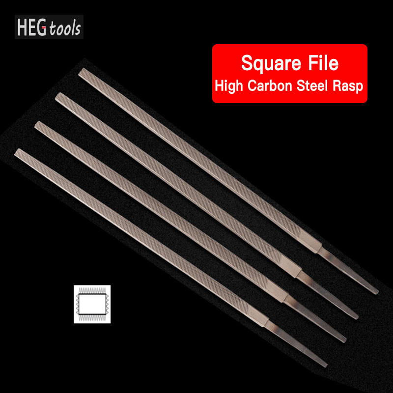 Square Cut File,Double Cut Teeth,6/8/10/12'' High Carbon Steel Rasp ...