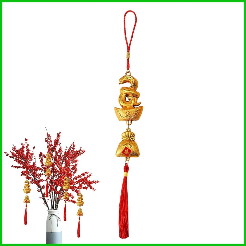 Chinese New Year Snake Decorations Dangling Snake Amulet Statue Luck ...