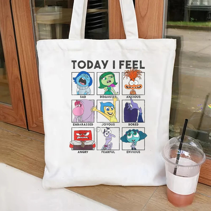 Inside Out 2 Current Mood Anger Joy Sadness tote bag Disney Emotions ...