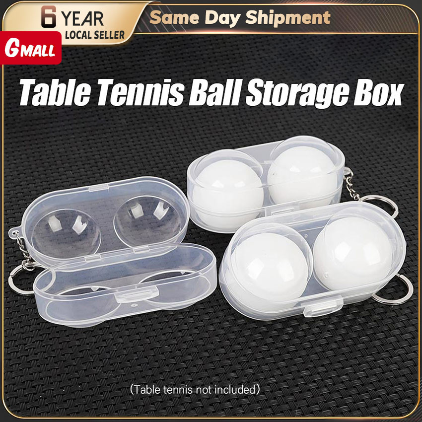 Table Tennis Ball Container Box Portable Ping Pong Ball Protection Box ...