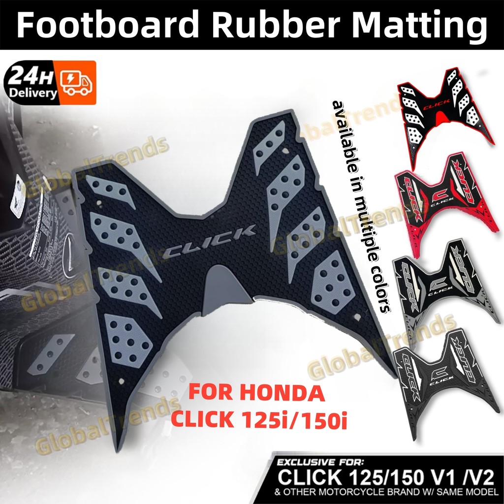 【12H SHIP】Honda Click 125 Motorcycle Footboard Rubber Matting For Honda ...