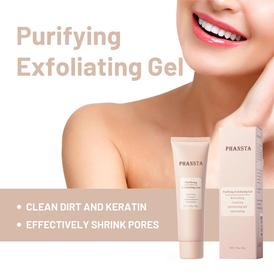 PHANSTA Exfoliating Dead Skin Facial Cleansing Pore Gel | Shopee ...
