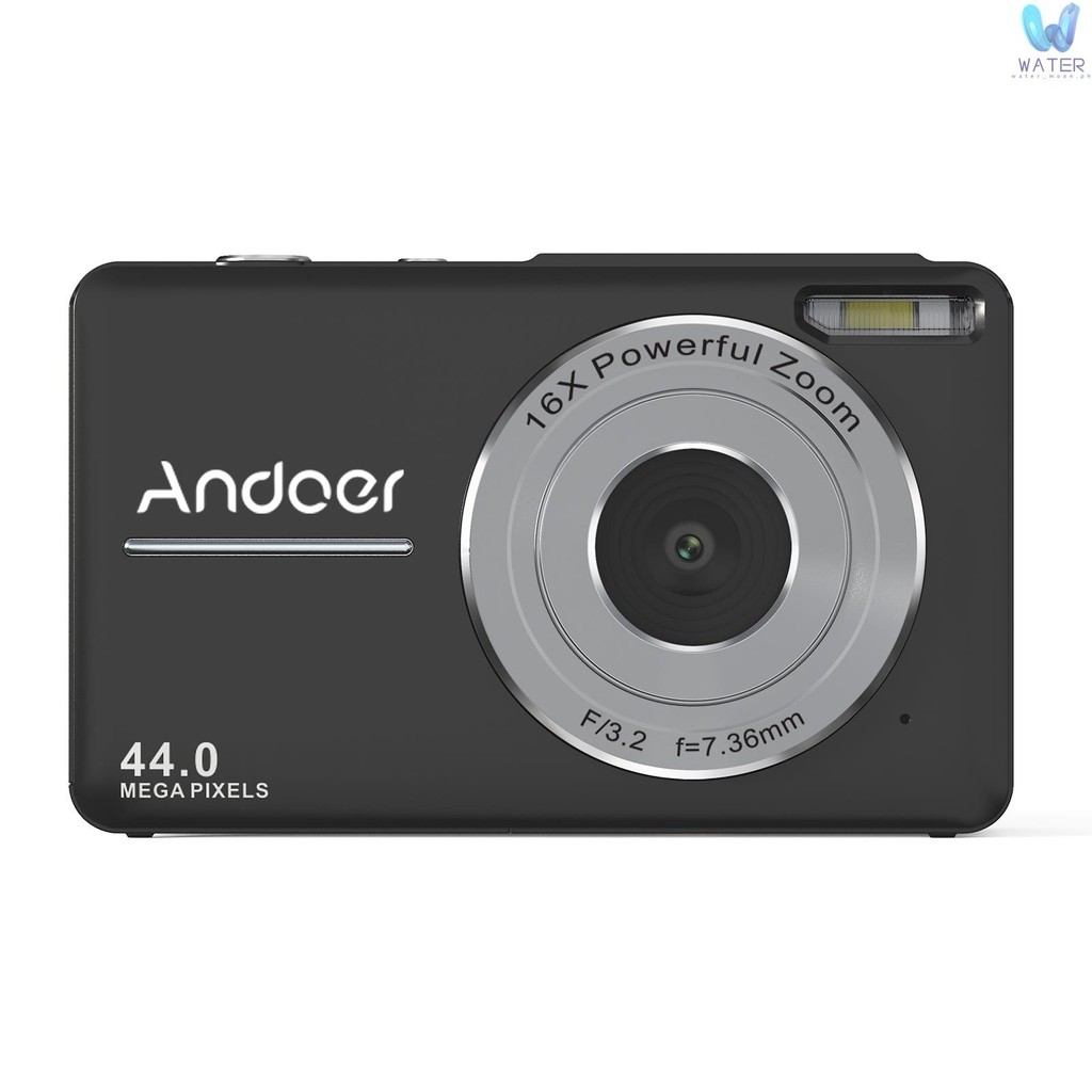 Andoer Portable 1080P Digital Camera Video Camcorder 44MP Auto Focus 2. ...