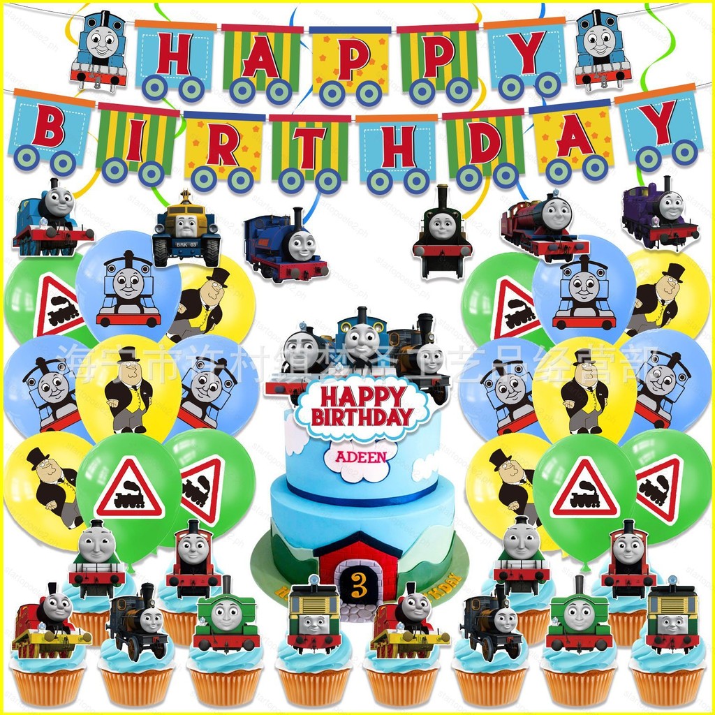 ST2 Thomas Friends Theme kids birthday party decorations banner cake ...