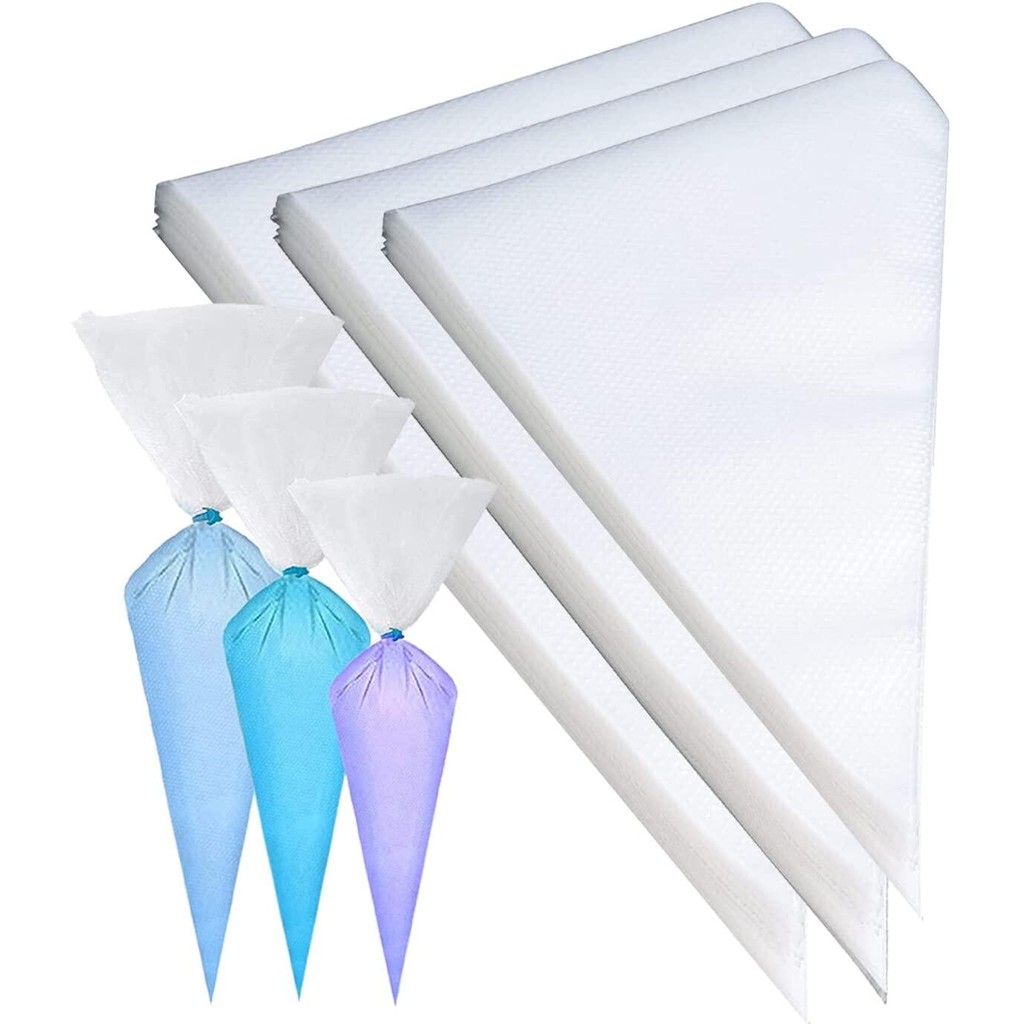 100pcs/set Disposable Pastry Bag Icing Piping Bag Cake Cupcake ...