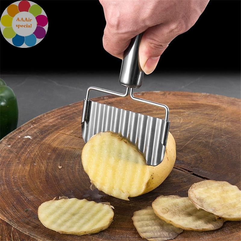 SEMEBY Stainless Steel Wave Knife Potato Cutting French Fry Knife ...