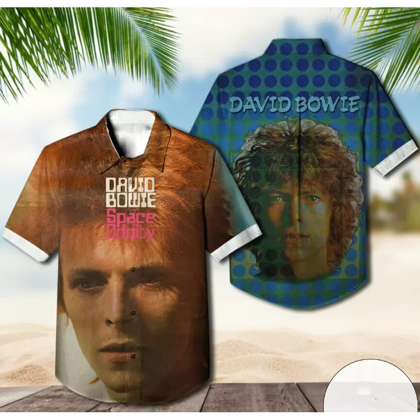 David Bowie Space Oddity Album Cover Hawaiian Shirt, shirt US size ...